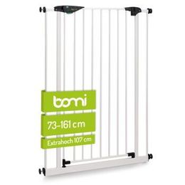 bomi T&uuml;rschutzgitter Extrahoch 107 cm - Mira 73-161 cm in Wei&szlig; f&uuml;r Hunde & Katzen L