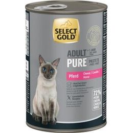 SELECT GOLD Pure Adult Pat&eacute; Pferd 24x400 g