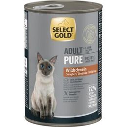 SELECT GOLD Pure Adult Pat&eacute; Wildschwein 12x400 g