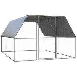 vidaXL Outdoor H&uuml;hnerk&auml;fig / H&uuml;hnerstall mit Komplett&uuml;berdachung 3 m, 4 m, 2 m