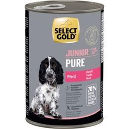 SELECT GOLD Pure Junior 100% Pferd 12x400 g