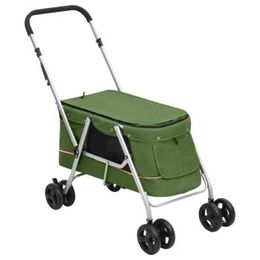 vidaXL Hundewagen 100x49x96 cm (L x B x H) gr&uuml;n