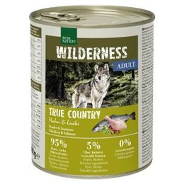 REAL NATURE WILDERNESS Nassfutter Hund, Adult, True Country, Huhn und Lachs 24x800 g