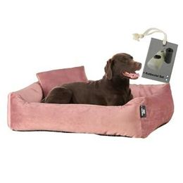 Rohrschneider &reg; Hundebett inkl. Gratis-Beigabe, Kuschelsofa altrosa L