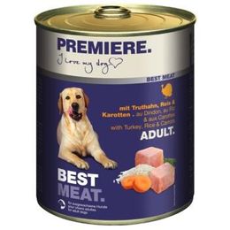 Premiere Best Meat Nassfutter Hund, Adult, Truthahn und Gem&uuml;se 24x800 g