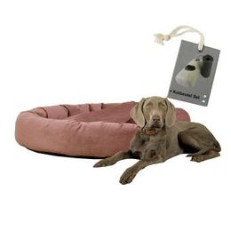 Rohrschneider &reg; Hundekissen inkl. Gratis-Beigabe, Kuschelh&ouml;hle "Denver" altrosa L