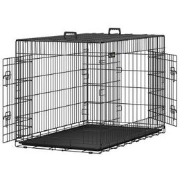 FEANDREA S-XXXL Hundek&auml;fig mit 2 T&uuml;ren 1,22 m, 74,5 cm, 80,5 cm