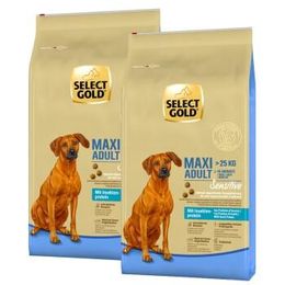 SELECT GOLD Sensitive Trockenfutter Hund Adult Maxi mit Insekten-Protein-Mischung 2x12 kg