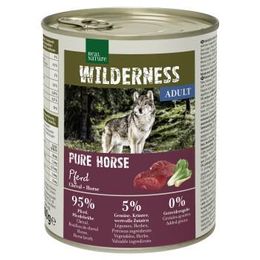 REAL NATURE WILDERNESS Nassfutter Hund, Adult, Pure Horse, Pferd 24x800 g