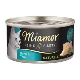 Miamor Feine Filets Naturelle Huhn und Thunfisch 96x80 g