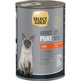 SELECT GOLD Pure Adult Pat&eacute; Pute 24x400 g