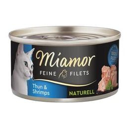 Miamor Feine Filets Naturelle Thunfisch und Shrimps 96x80 g