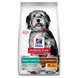 Hill's Hill's Science Plan Trockenfutter Katze, Adult, Medium, Perfect Weight & Active Mobility, mit Huhn 12 kg