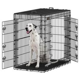 FEANDREA S-XXXL Hundek&auml;fig mit 2 T&uuml;ren 1,22 m, 74 cm, 1,14 m