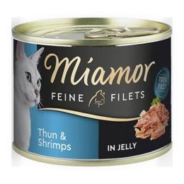 Miamor Feine Filets in Jelly Thunfisch und Shrimps 48x185 g