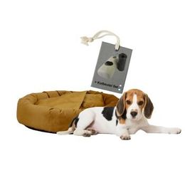 Rohrschneider &reg; Hundekissen inkl. Gratis-Beigabe, Kuschelh&ouml;hle "Denver" gelb M