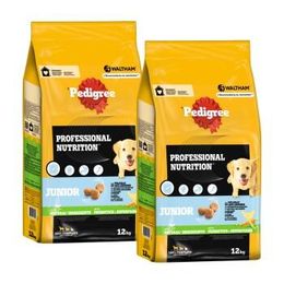 Pedigree Professional Nutrition Junior mit Gefl&uuml;gel und Gem&uuml;se 2x12 kg