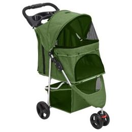 vidaXL Hundewagen 80x46x98cm (L x B x H) gr&uuml;n