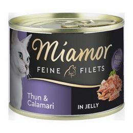 Miamor Feine Filets in Jelly Thunfisch und Calamari 48x185 g