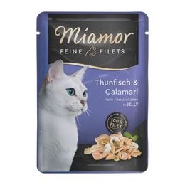 Miamor Feine Filets in Jelly Thunfisch und Calamari 48x100 g