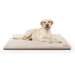 Knuffelwuff Orthop&auml;dische kuschelige Hundematte Berrith aus weichem Kaninchen Fellimitat beige M