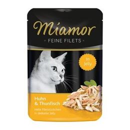 Miamor Feine Filets in Jelly Huhn und Thunfisch 48x100 g