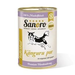 Sanoro Pures Muskelfleisch vom K&auml;nguru 12x400g