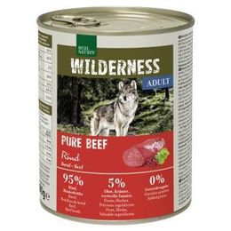 REAL NATURE WILDERNESS Nassfutter Hund, Adult, Pure Beef 12x800 g