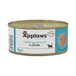 Applaws Nassfutter Katze Adult in Br&uuml;he Thunfischfilet 24x70 g