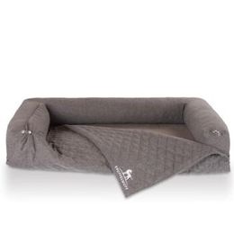 Knuffelwuff orthop&auml;disches 2in1 Sofaschutz Hundebett Yona grau M-L