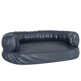vidaXL Hundebett Ergonomisch Kunstleder blau M