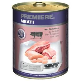 Premiere Meati Nassfutter Hund, Adult, Schinken 24x800 g