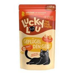 Lucky Lou Nassfutter Katze Adult Gefl&uuml;gel 64x125 g
