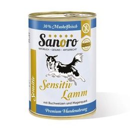 Sanoro Sensitiv Lamm mit BIO-Gem&uuml;se 12x400g