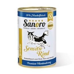 Sanoro Sensitiv Rind mit BIO-Gem&uuml;se - 12x400g