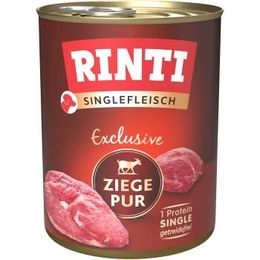 Rinti Singlefleisch Exclusive Ziege pur 12x800 g