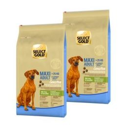 SELECT GOLD Sensitive Trockenfutter Hund Adult Maxi Ente und Kartoffel 2x12 kg