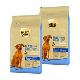 SELECT GOLD Sensitive Trockenfutter Hund Adult Maxi Wasserb&uuml;ffel und Tapioka 2x12 kg