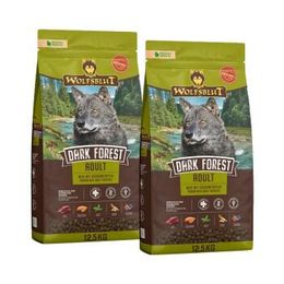 Wolfsblut Dark Forest Hund Trockenfutter, Adult Wild und S&uuml;&szlig;kartoffel 2x12,5 kg
