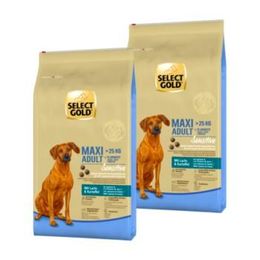 SELECT GOLD Sensitive Trockenfutter Hund Adult Maxi Lachs und Kartoffel 2x12 kg