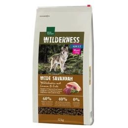 REAL NATURE WILDERNESS Trockenfutter Hund, Adult, Maxi, Wide Savannah mit Wildschwein, Lamm und Ente 12 kg