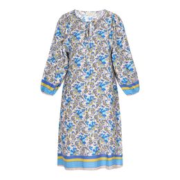 Gaya Kleid 'Boho' Damen Gr&ouml;&szlig;e 36 blau / hellblau / gelb / offwhite Winterkleid