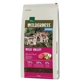 REAL NATURE WILDERNESS Trockenfutter Hund, Junior, Wild Valley Pferd und Rind 12 kg