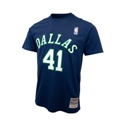 Mitchell & Ness Mitchell & Ness Funktionsshirt 'NBA Dallas Mavericks Dirk Nowitzki' Herren Gr&ouml;&szlig;e L navy / gr&uuml;n / rot / wei&szlig;