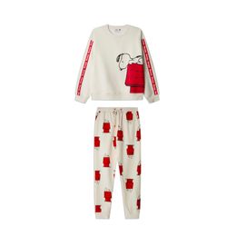 Gisela Pyjama set Damen Gr&ouml;&szlig;e L offwhite Winterkleid