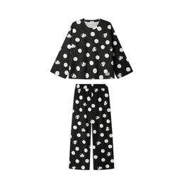 Gisela Pyjama set Damen Gr&ouml;&szlig;e L schwarz Winterkleid