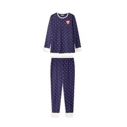 Gisela Pyjama set Damen Gr&ouml;&szlig;e L marine Winterkleid