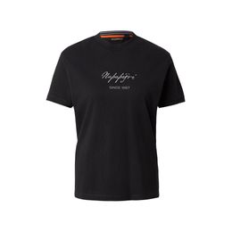 Napapijri T-Shirt 'S-BARYTE' Damen Gr&ouml;&szlig;e S hellgrau / schwarz