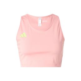 adidas Performance Sporttop 'ADIZERO' Damen Gr&ouml;&szlig;e M/L limette / rosa