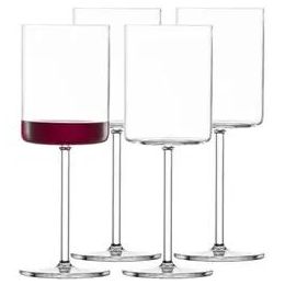 Schott Zwiesel Rotweinglas SCHOTT-ZWIESEL "Rotweingl&auml;ser Modo 440 ml 4er Set transparent", bunt (transparent), 4 tlg., Glas, Trinkgef&auml;&szlig;e, Rotweinglas